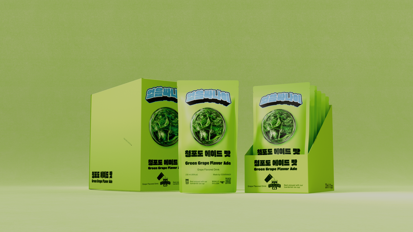 Korean Pouch Drink - Green Grape Ade 230ml (10 Pack / 50 Pack) – ICEMÄNNER